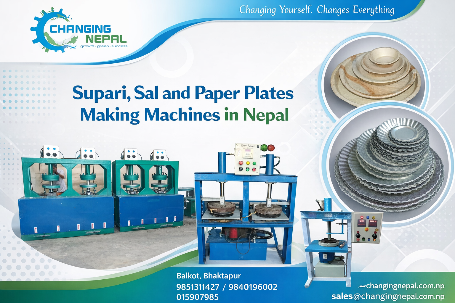 Eco-Friendly Plate Manufacturing in Nepal: Paper, Supari & Sal Leaf ...