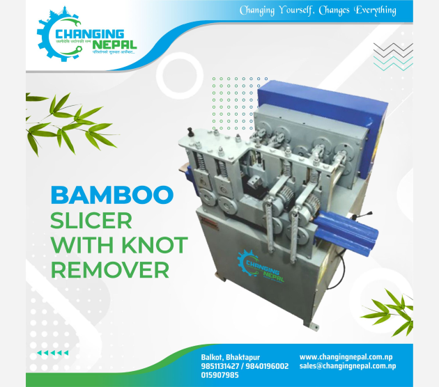 Bamboo Slicer with Inside Knot Remover Machine